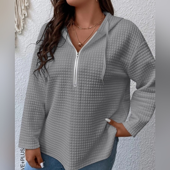 SHEIN | Tops | Grey Hoodie | Poshmark